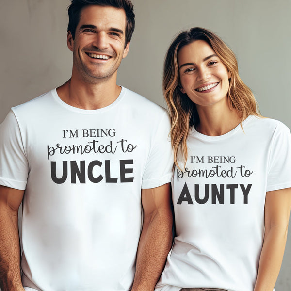 Im Being Promoted Uncle And Aunty Matching Set Sold Separately