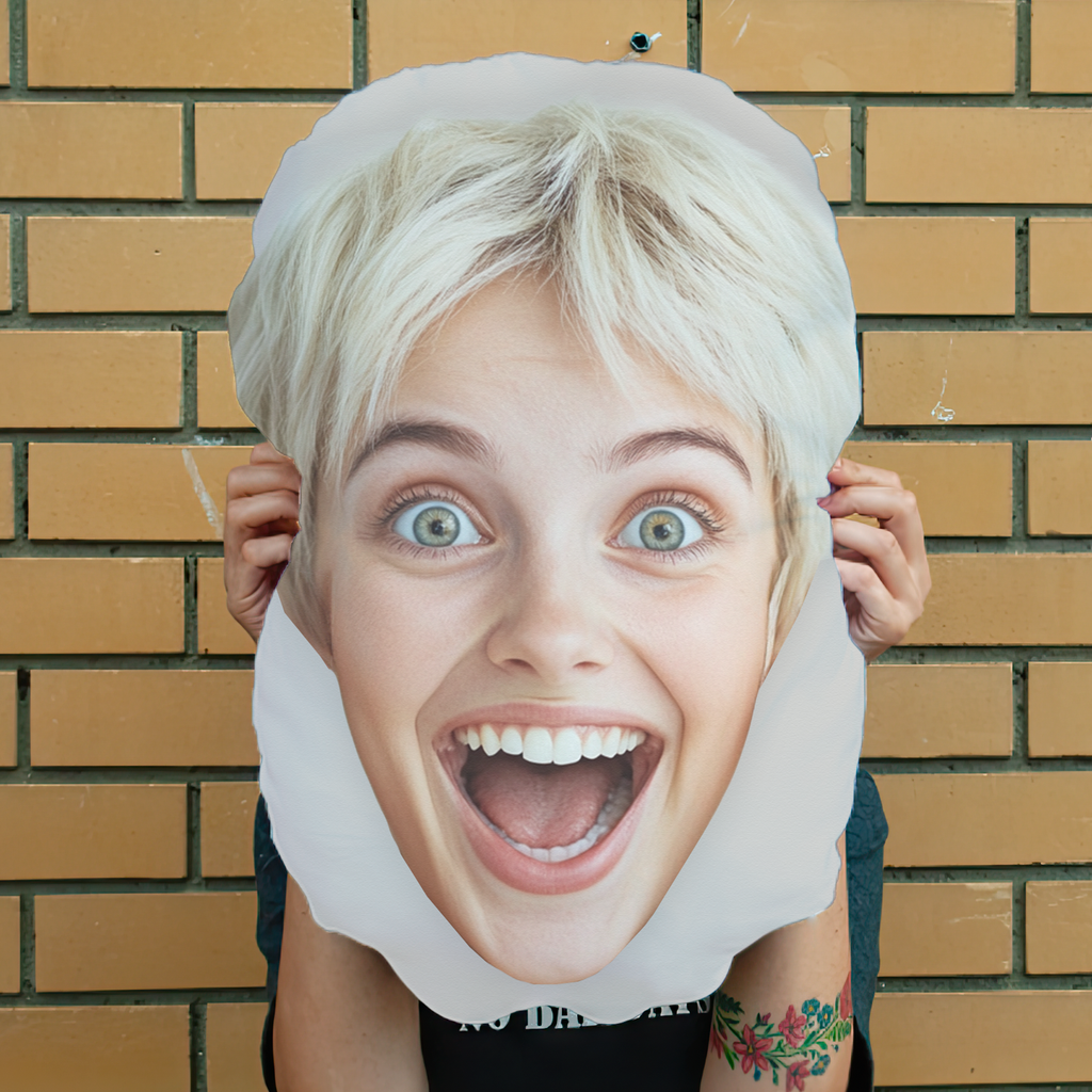 PERSONALISED Upload Your Own Photo Giant Face Cushion – The Gift Project