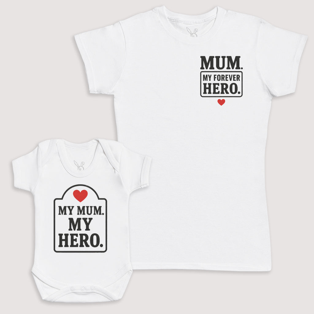 My Mum My Hero - Baby Gift Set - Baby Bodysuit Gift Set – The Gift Project
