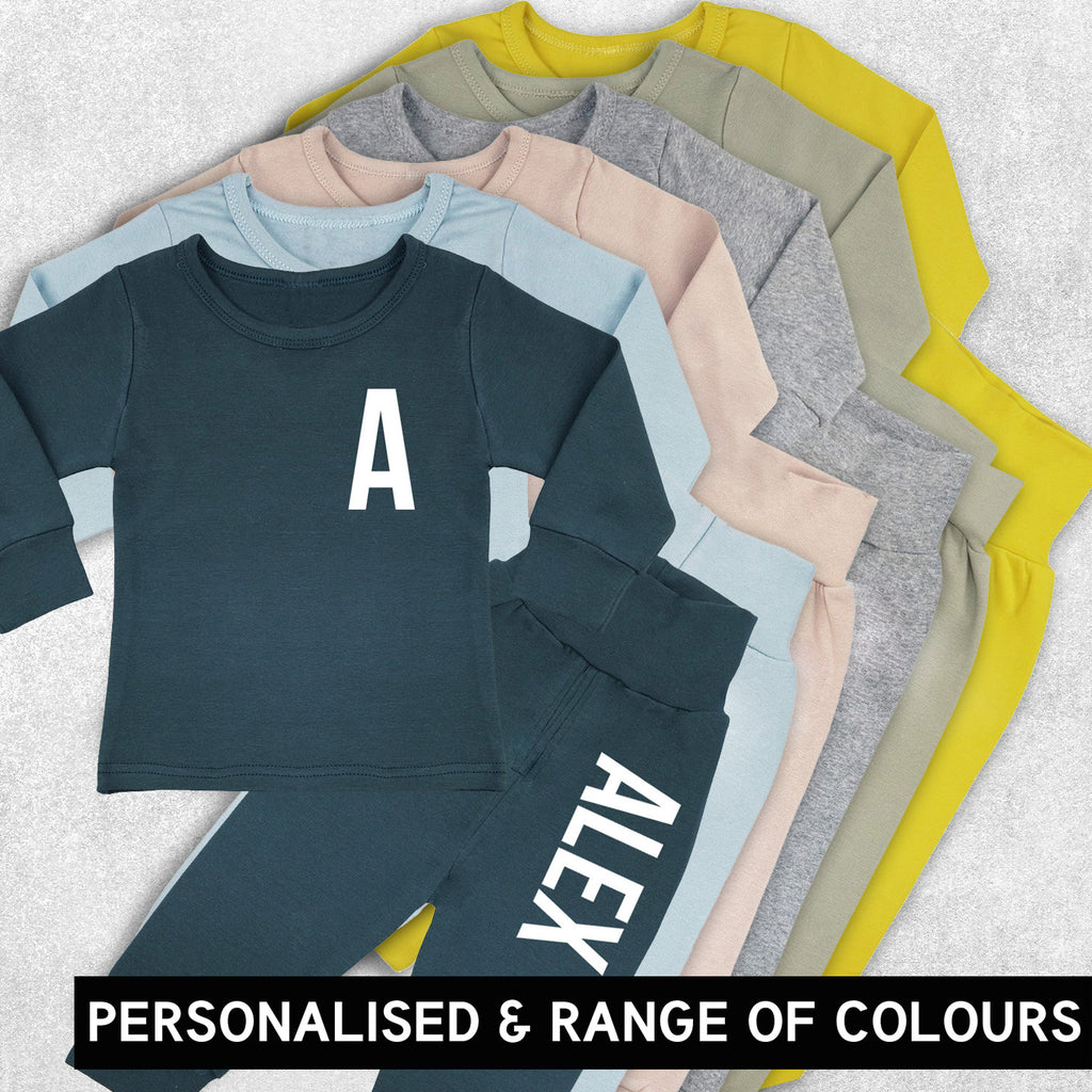 Ohio Personalised Initial & Name Lounge Suit / Tracksuit - 6 Colours ...