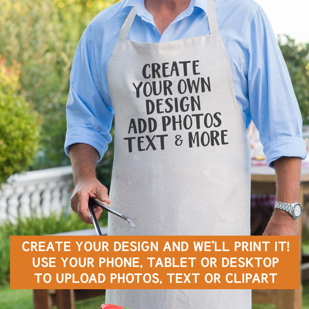 Personalised - Printed Apron with Text, | The Gift Project
