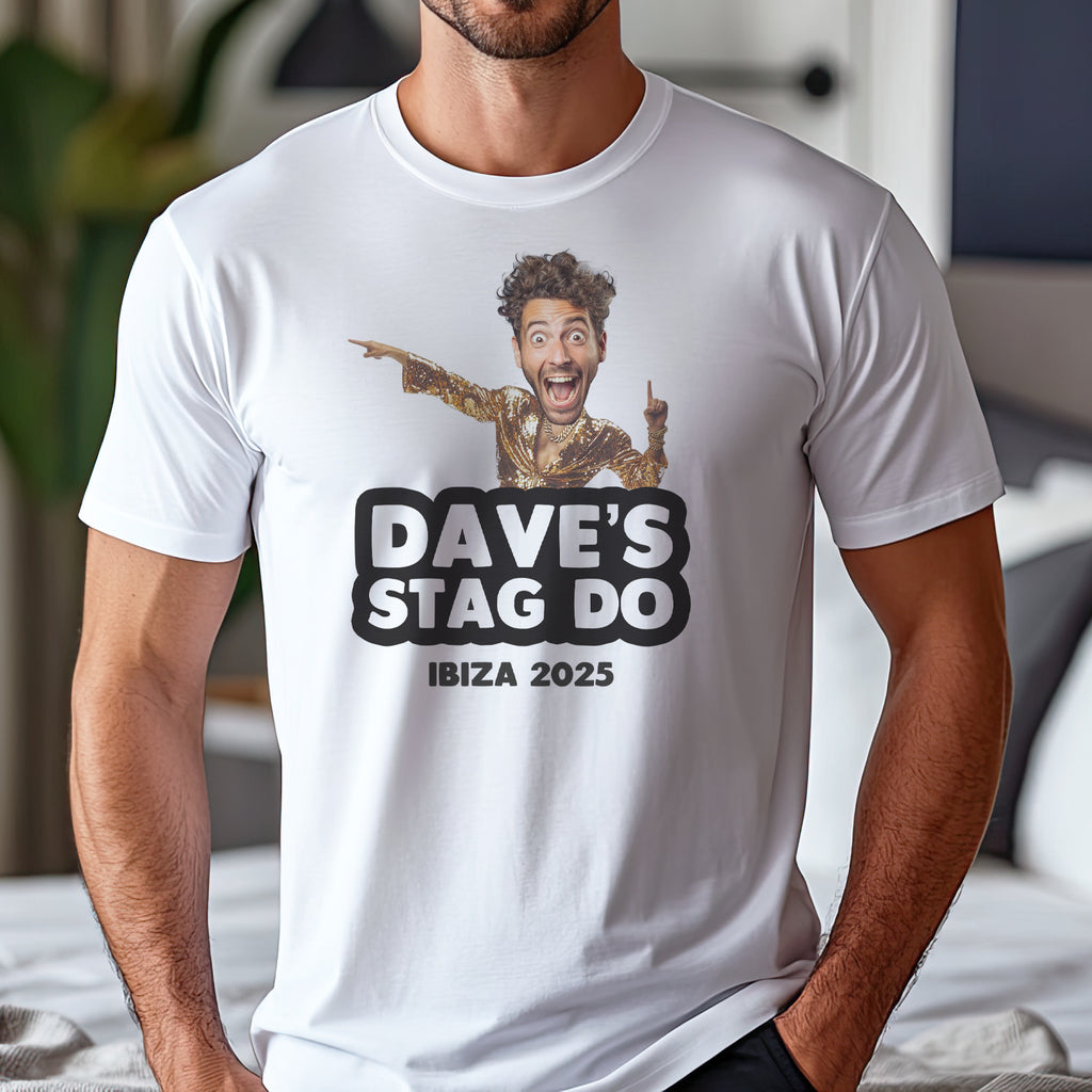 PERSONALISED Photo Face & 80s Disco II Body with Wording – The Gift Project