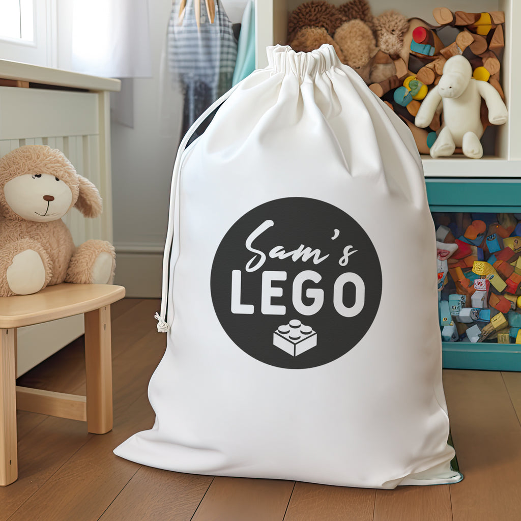PERSONALISED Name Lego - Carry Sack – The Gift Project