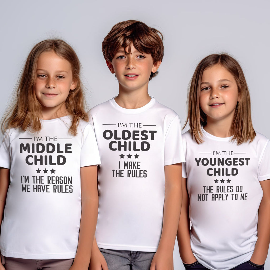 Oldest, Middle, Youngest Child Matching Set | The Gift Project