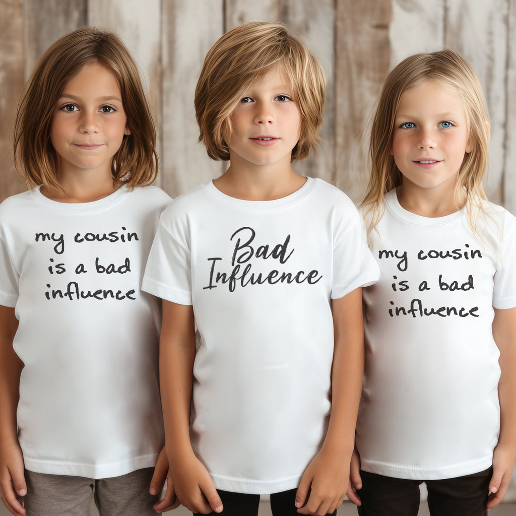 My Cousin Is A Bad Influence - Matching Cousins Set - Selection Of Clo ...